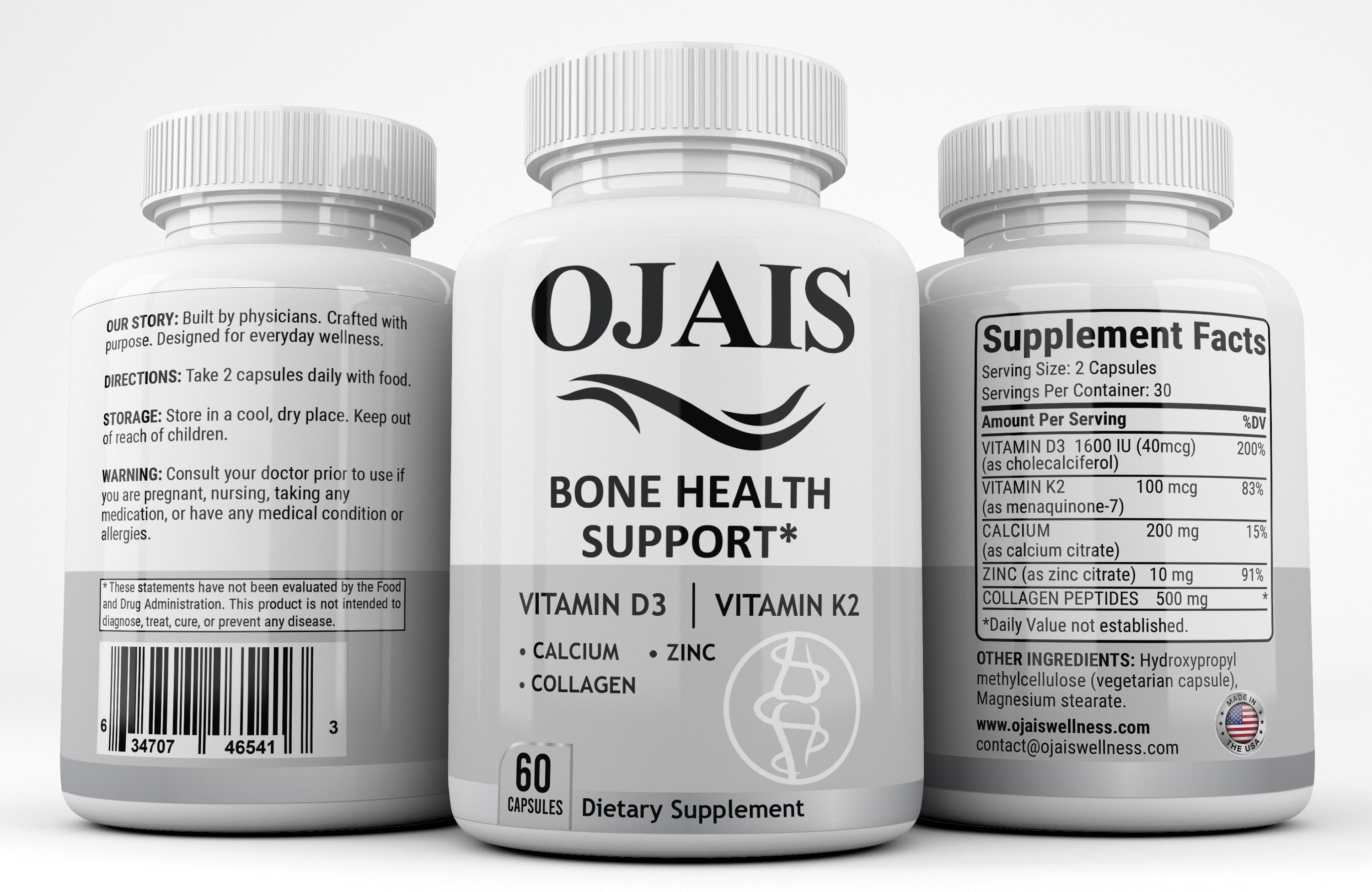 Shop Bone Health Capsules for Stronger Bones | Ojais Wellness