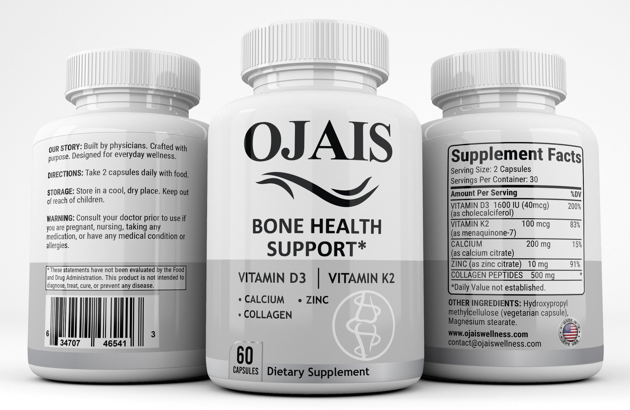 Shop Bone Health Capsules for Stronger Bones | Ojais Wellness